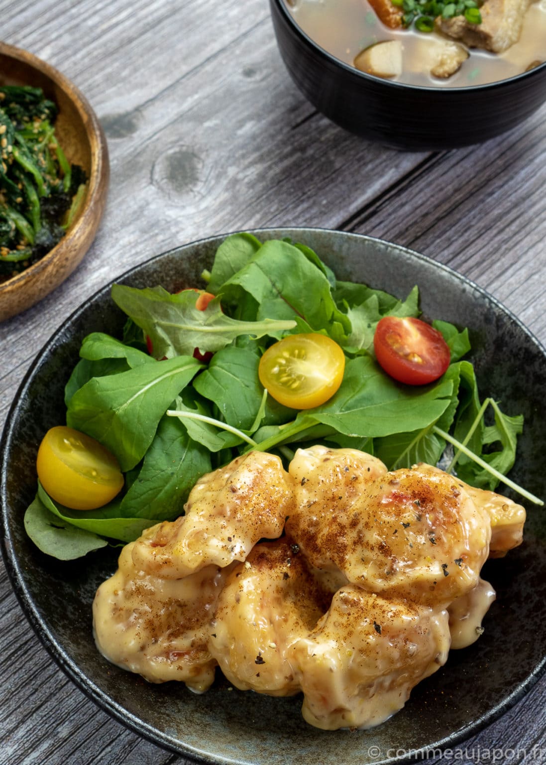 Recette japonaise : Ebi Mayo - Crevettes frites sauce mayo